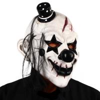 China 100% Natural Latex Scary Clown Mask for Halloween Adult Size Customizable for sale