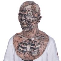 China Full Head Skeleton Latex Masks Realistic Burned Face Ghost For Adult for sale