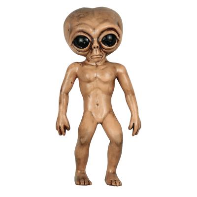 China Realistic Rubber Latex Alien Baby Prop Creepy Decorations Black Eyes Full Head Mask for sale