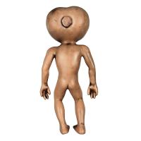 China 10 Inch Alien Halloween Haunted House Props With White Eyes for sale