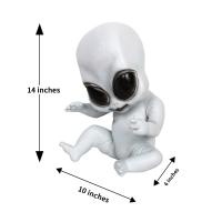 China Realistic Latex Halloween Alien Baby Doll Full Body Rubber Prop 60cm for sale