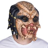 China Predator Full Head Latex Mask Cosplay Scary Costume 20x33cm Adult Size for sale