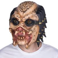 China Predator Full Head Latex Mask Cosplay Scary Costume 20x33cm Adult Size for sale