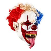 China Natural Latex Clown Costume Mask Custom Size for Halloween Party Adult for sale