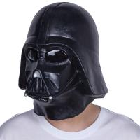 China Unisex Star Wars Darth Vader Head Mask Black Latex Adult Halloween Costume for sale
