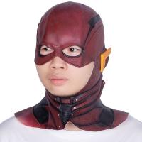 China The Flash Barry Allen Movie Costume Mask Superhero Cosplay Helmet Adult Size Natural Latex for sale