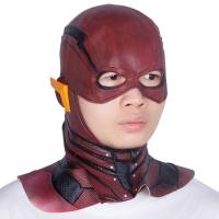 China The Flash Barry Allen Movie Costume Mask Superhero Cosplay Helmet Adult Size Natural Latex for sale
