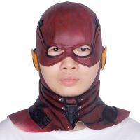 China The Flash Barry Allen Movie Costume Mask Superhero Cosplay Helmet Adult Size Natural Latex for sale