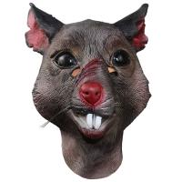 China Latex Rat Head Mask Adult Size Halloween Party Carnival Prop EN71 Certified for sale