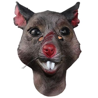 China Latex Rat Head Mask Adult Size Halloween Party Carnival Prop EN71 Certified for sale