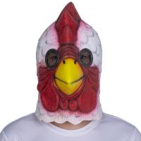 China 22x35cm Full Head Chicken Latex Mask Creepy Party Halloween Costume Accessory for sale