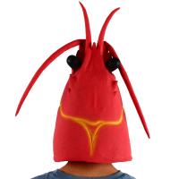 China Lobster Animal Latex Mask Halloween Costume Adult Size 100% Natural Rubber for sale