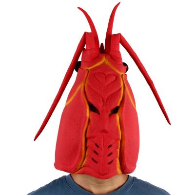 China Lobster Animal Latex Mask Halloween Costume Adult Size 100% Natural Rubber for sale