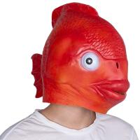 China Realistic Latex Gold Fish Overhead Mask Adult Size for Halloween Party Costume for sale