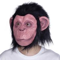 China Realistic Ape Monkey Latex Mask Adult Size 100% Natural Rubber Latex Halloween Costume for sale
