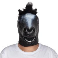 China Deluxe Latex Horse Mask Adult Size 100% Natural Rubber for Halloween Party Costume for sale