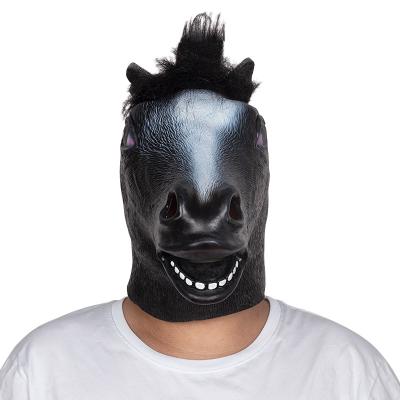 China Deluxe Latex Horse Mask Adult Size 100% Natural Rubber for Halloween Party Costume for sale