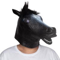 China Deluxe Latex Horse Mask Adult Size 100% Natural Rubber for Halloween Party Costume for sale