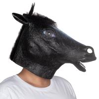 China Deluxe Latex Horse Mask Adult Size 100% Natural Rubber for Halloween Party Costume for sale