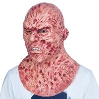 China Creepy Zombies Freddy Krueger Latex Mask Full Head Helmet Halloween Party Prop Flexible Adult Size for sale
