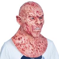 China Creepy Zombies Freddy Krueger Latex Mask Full Head Helmet Halloween Party Prop Flexible Adult Size for sale