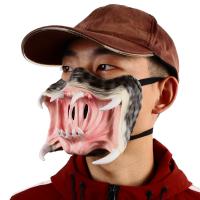 China Predator Movie Costume Mask Adult Size Unisex Creative Realistic Latex Half Face Mask for sale