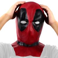 China Deadpool Wade Wilson Movie Latex Mask Adult Size Cosplay Halloween Party Costume Prop CE Approved for sale