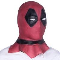 China 100% Natural Latex Deadpool 3D Mask Full Face Realistic 28x40cm Adult Halloween Cosplay for sale