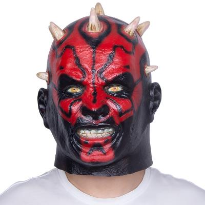 China Darth Maul Movie Costume Mask 100% Natural Latex Full Over Head Adult Size for sale