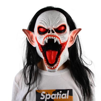 China Realistic Vampire Latex Mask Scary Halloween Costume Rubber Adult Size for sale