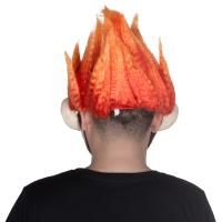 China CE Approved Fire Retardant Latex Clown Mask Demon Head Mask for Cosplay Adult Size for sale