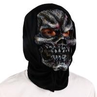 China 28x40cm Funny Scary Demon Head Latex Mask for Halloween Party Adult Size for sale