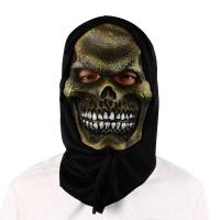 China Zombie Hooded Halloween Scary Mask 100% Natural Rubber Latex Adult Size for Costume Party for sale