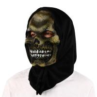 China Zombie Hooded Halloween Scary Mask 100% Natural Rubber Latex Adult Size for Costume Party for sale