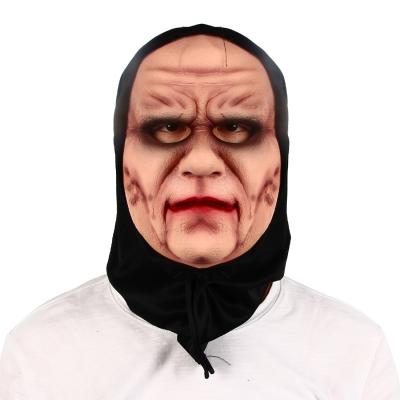 China Full Head Latex Scary Old Nana Mask Halloween Adult Costume 28x40cm for sale
