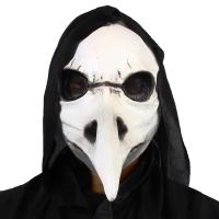 China Plague Doctor Mask Crow Bird Skull Halloween Rubber Latex Adult Size EN71 for sale
