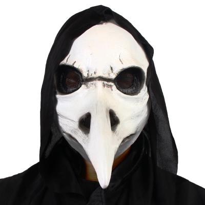 China Plague Doctor Mask Crow Bird Skull Halloween Rubber Latex Adult Size EN71 for sale