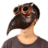 China Steampunk Halloween Scary Mask Birdman Masquerade Death Plague Adult Size Natural Latex for sale