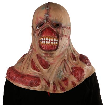 China Customized Latex Resident Evil Head Mask Adult Size Halloween Horror Costume for sale