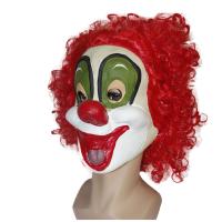 China Customized Unisex Adult Joker Latex Mask Full Head Scary Halloween Costume Prop 100% Natural Rubber for sale