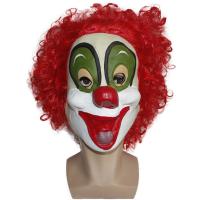China Customized Unisex Adult Joker Latex Mask Full Head Scary Halloween Costume Prop 100% Natural Rubber for sale