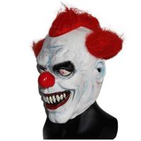 China Realistic Scary Clown Mask Adult Size 100% Natural Latex Halloween Costume for sale