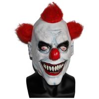 China Realistic Scary Clown Mask Adult Size 100% Natural Latex Halloween Costume for sale