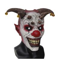 China 100% Natural Latex Jester Clown Mask Creepy Adult Size EN71 Certified for sale