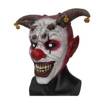 China 100% Natural Latex Jester Clown Mask Creepy Adult Size EN71 Certified for sale
