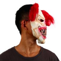 China 100% Natural Latex Clown Mask Adult Size Halloween Carnival Cosplay Prop for sale