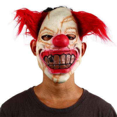 China 100% Natural Latex Clown Mask Adult Size Halloween Carnival Cosplay Prop for sale