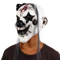 China Scary Halloween Mad Hatter Clown Mask 100% Natural Rubber Latex Adult Size for sale