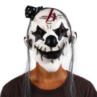 China Scary Halloween Mad Hatter Clown Mask 100% Natural Rubber Latex Adult Size for sale