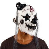 China Scary Halloween Mad Hatter Clown Mask 100% Natural Rubber Latex Adult Size for sale